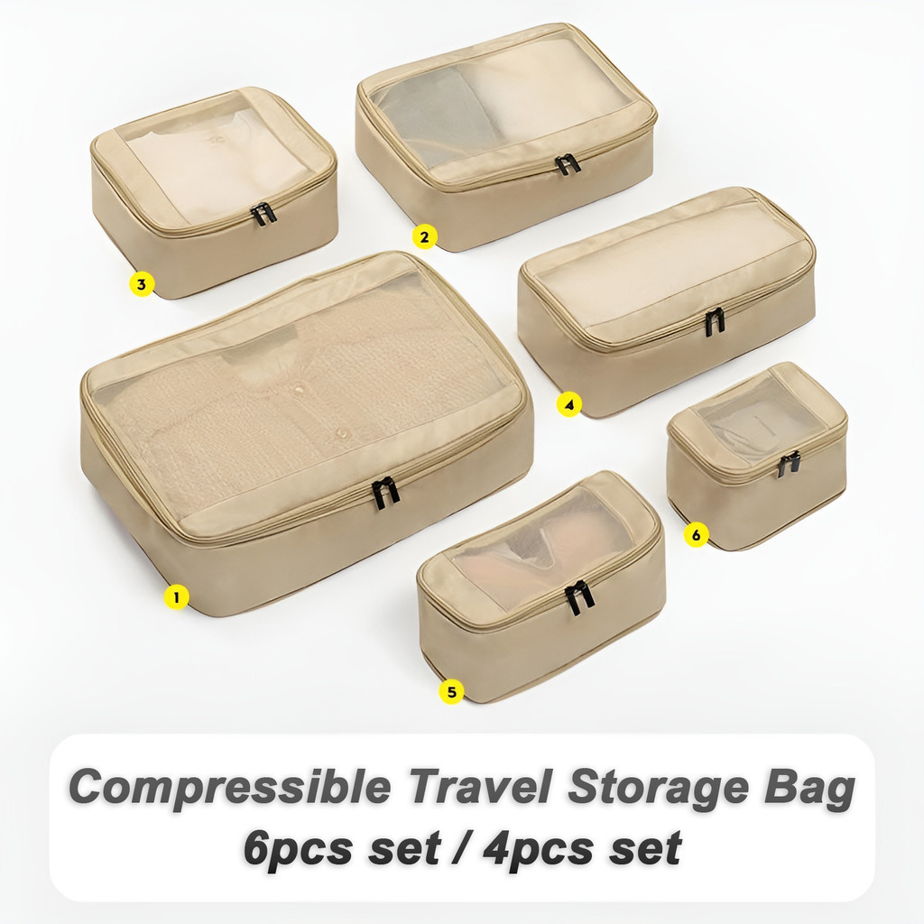 Travel Organizer Compression Storage Bag Travel Pouch Clothing Sorting ...
