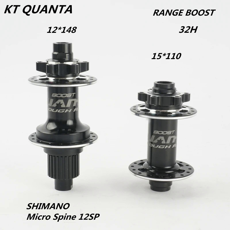 KT QUANTA RANGE BOOST HUB MTB Mountain Bike Thr Axle 32H 6PCS Sealed ...