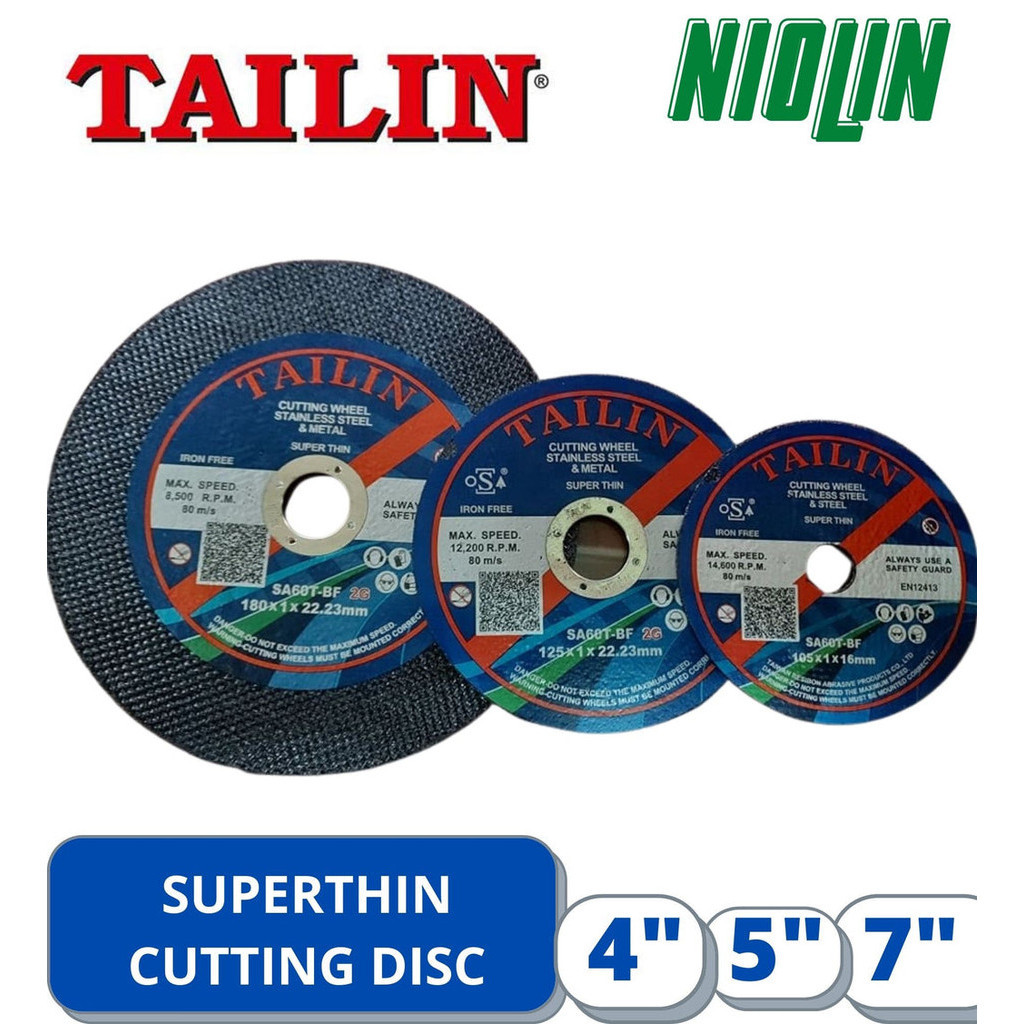 Original TAILIN Superthin Cutting Disc for Stainless Steel / Steel ( 4 ...