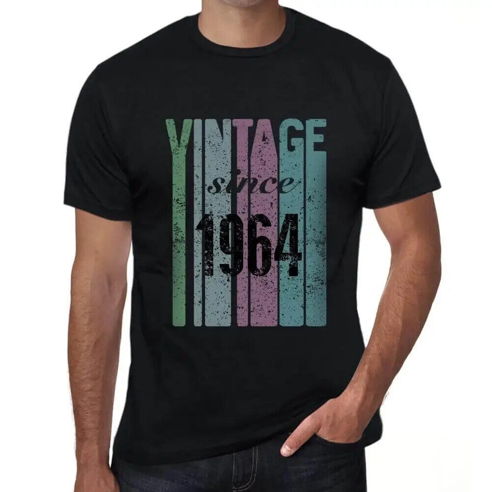 Men'S Graphic T-Shirt Vintage Since 1964 60Th Birthday Anniversary 60 ...