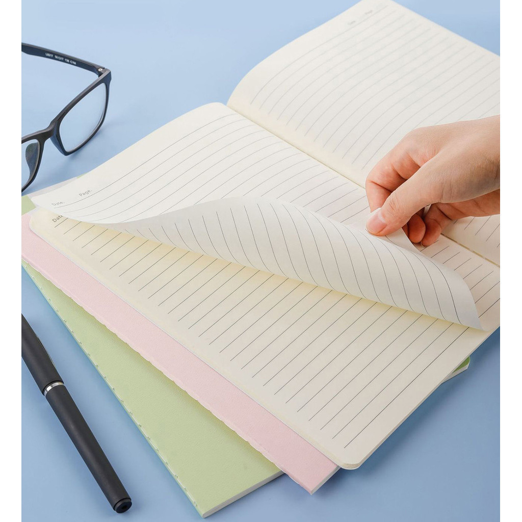 PAE A5 40 Sheets Morandi Style Suture Book Student Line Notebook ...