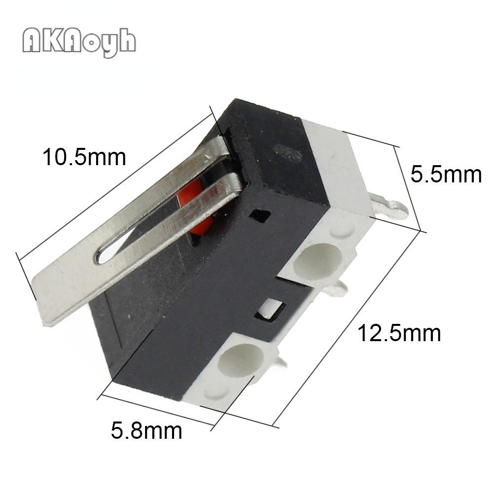 1pcs Limit Switch Push Button Switch 1A 125V AC Mouse Switch 3Pins Micro Switch | Shopee Philippines