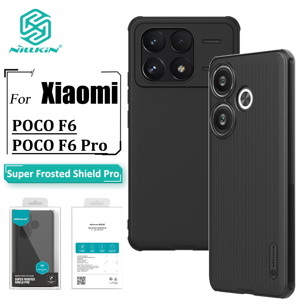 Nillkin Super Frosted Shield Pro Phone Case For Poco F6 Pro F6 Case ...