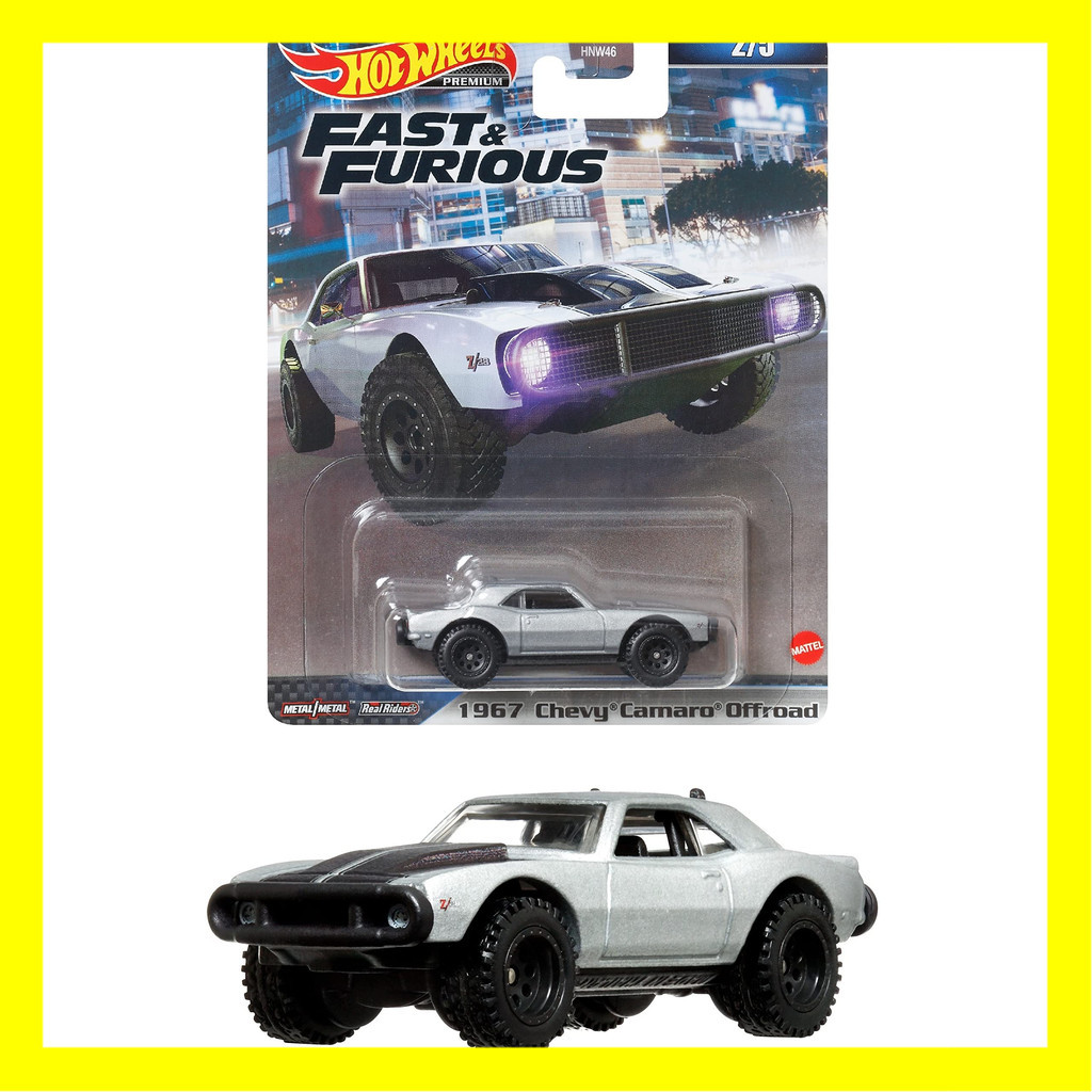 MATTEL Hot Wheels Fast and Furious - 1967 Chevy Camaro Off-Road [3 years old and up] HNW47 White ...