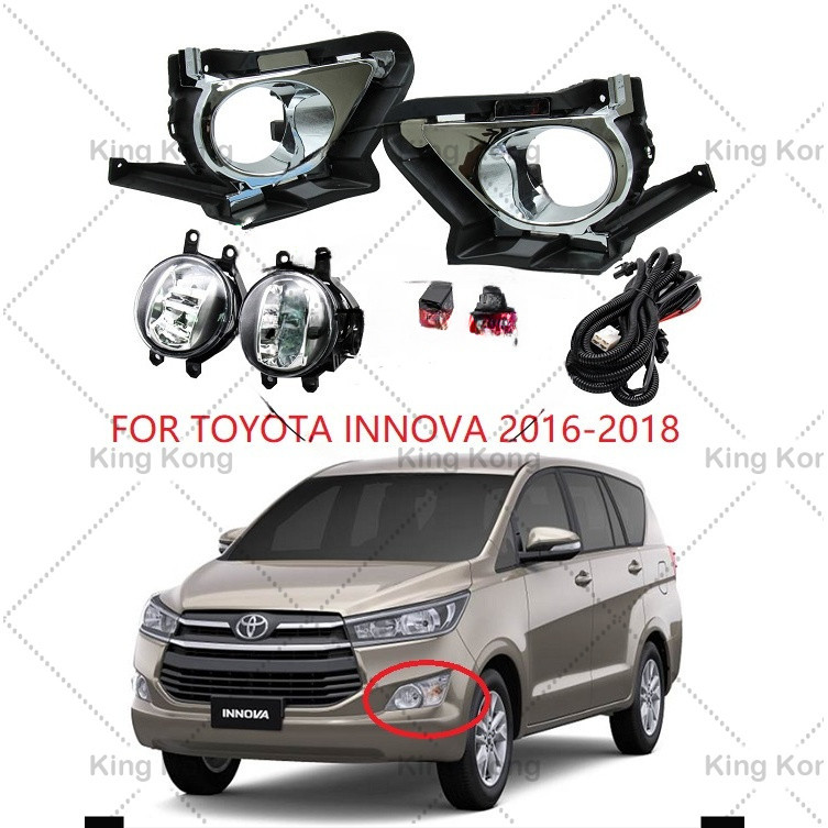Car bumper fog lamp lights For TOYOTA INNOVA 2016 2017 2018 Car front ...