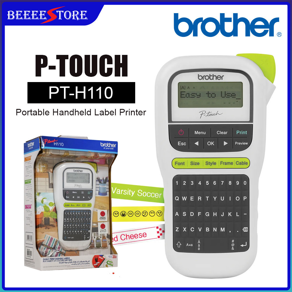 Brother PT-H110 P-Touch PT H100 Laminated Label Printer Label Maker ...
