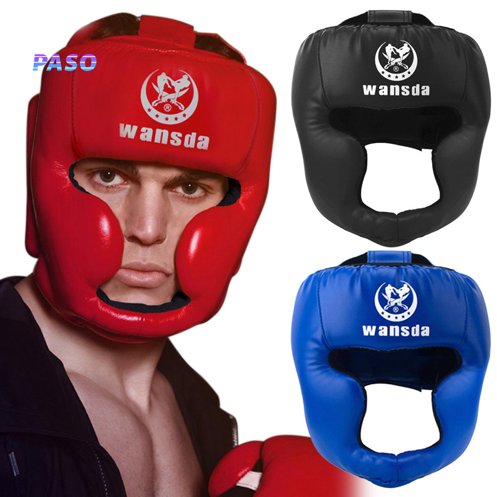 PAS-Boxing Kickboxing Training Face Head Protective Gear Helmet ...