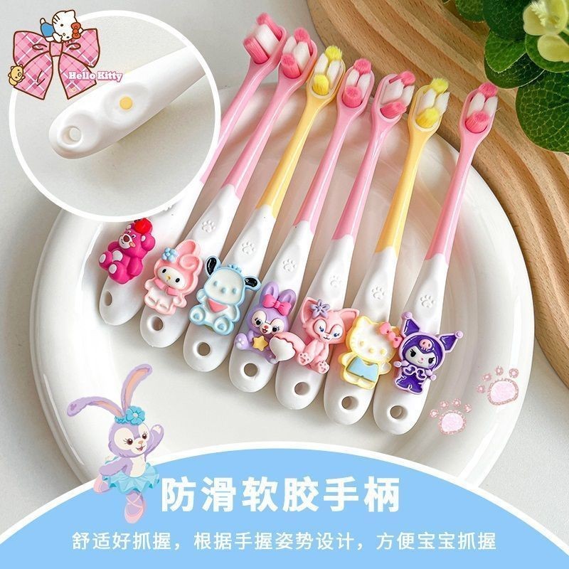 Strawberry Bear Toothbrush 2-12 Years Old Kuromi Soft Bristles Children ...