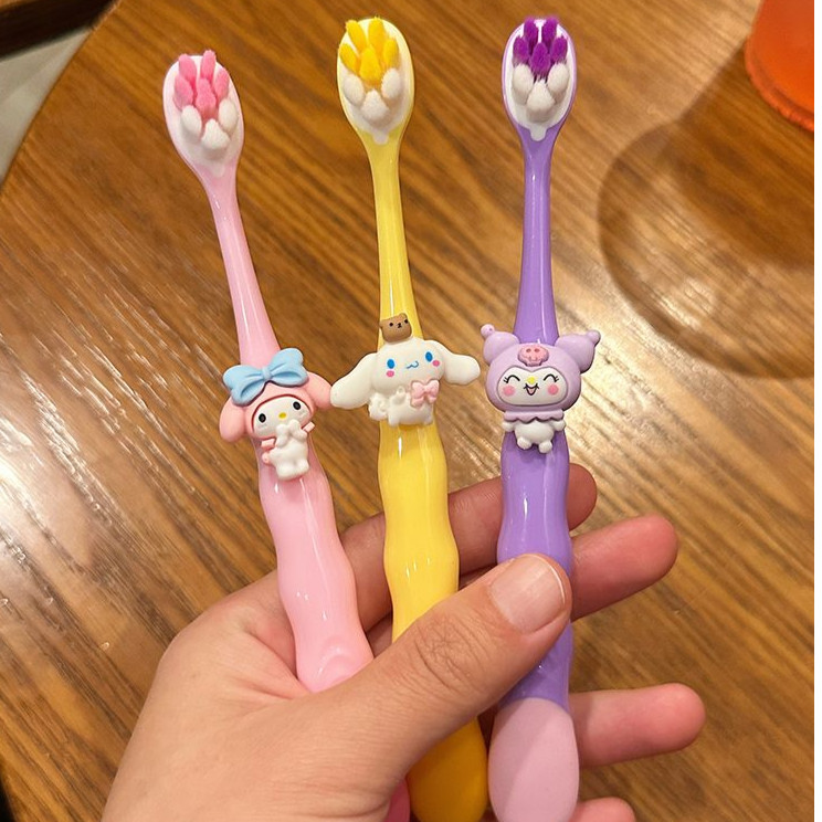 Sanrio Soft Toothbrush Hello Kitty Kuromi Melody Portable Ultra Fine ...