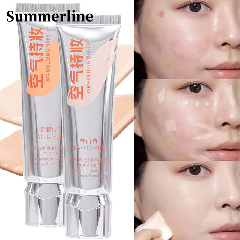 Facial Full Coverage Oil Control Liquid Foundation - Waterproof Matte ...