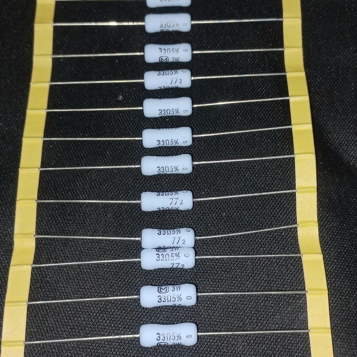 Resistor 33R 3W panasonic original japan 33ohm 33 R ohm 3 watt 3watt wF ...