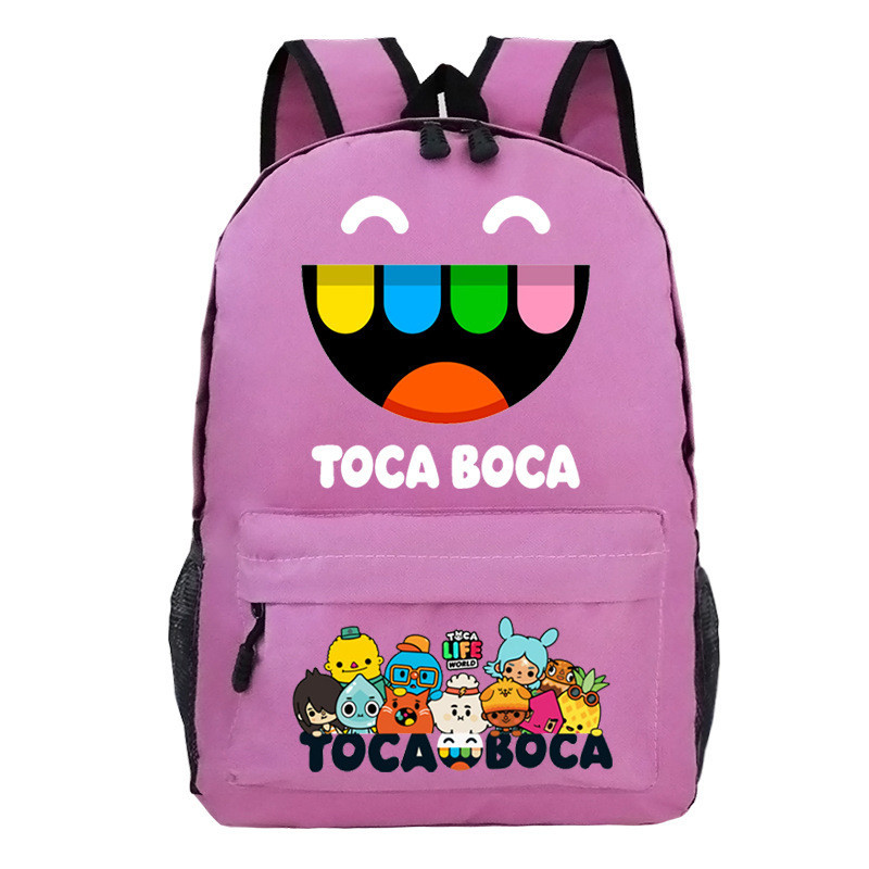 Toca Life World Backpack Girls Cartoon School Bags Travel Bag Toca Boca ...