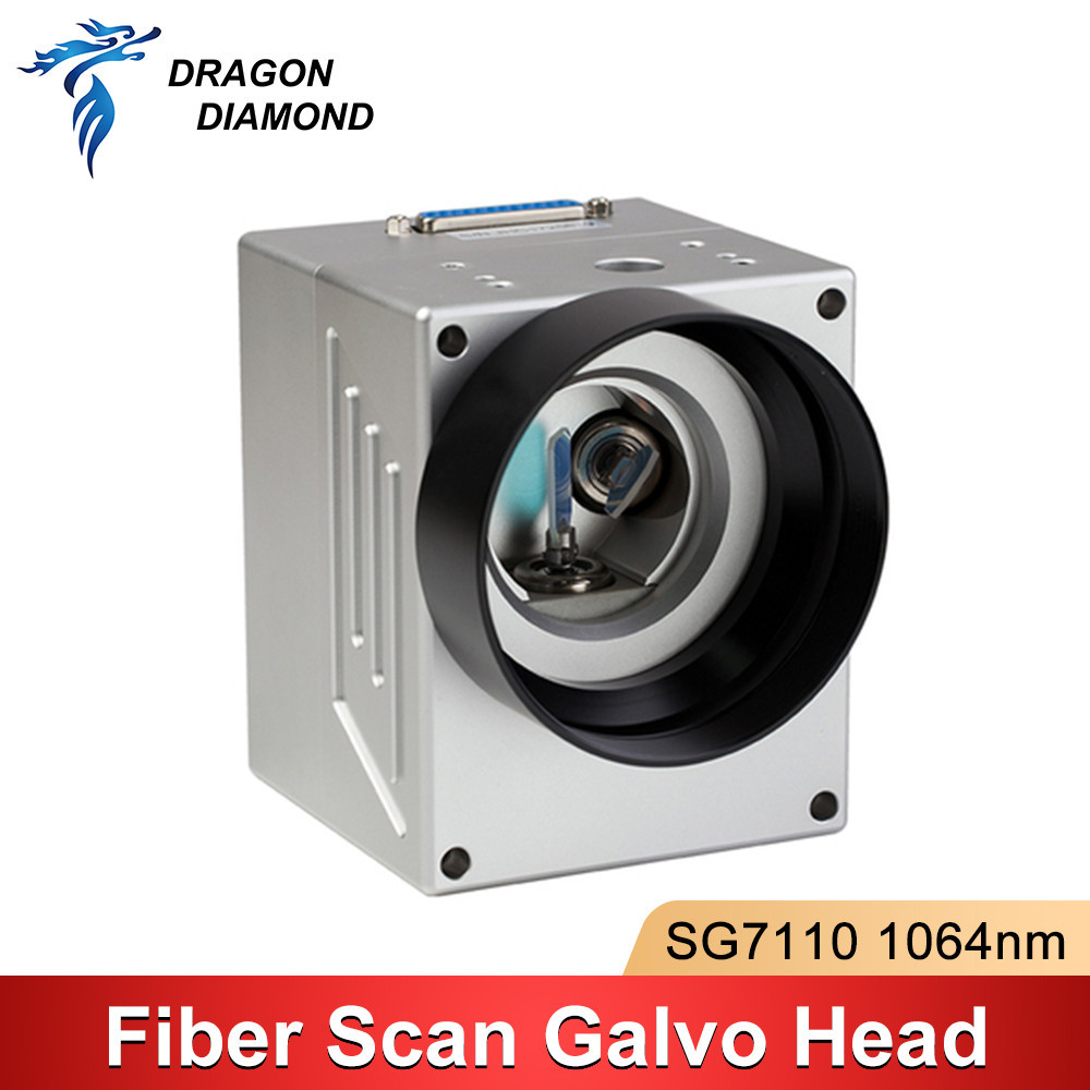Fiber Laser Scanning Galvo Head Sg7110 1064nm With Double Red Pointer Input Aperture 10mm 