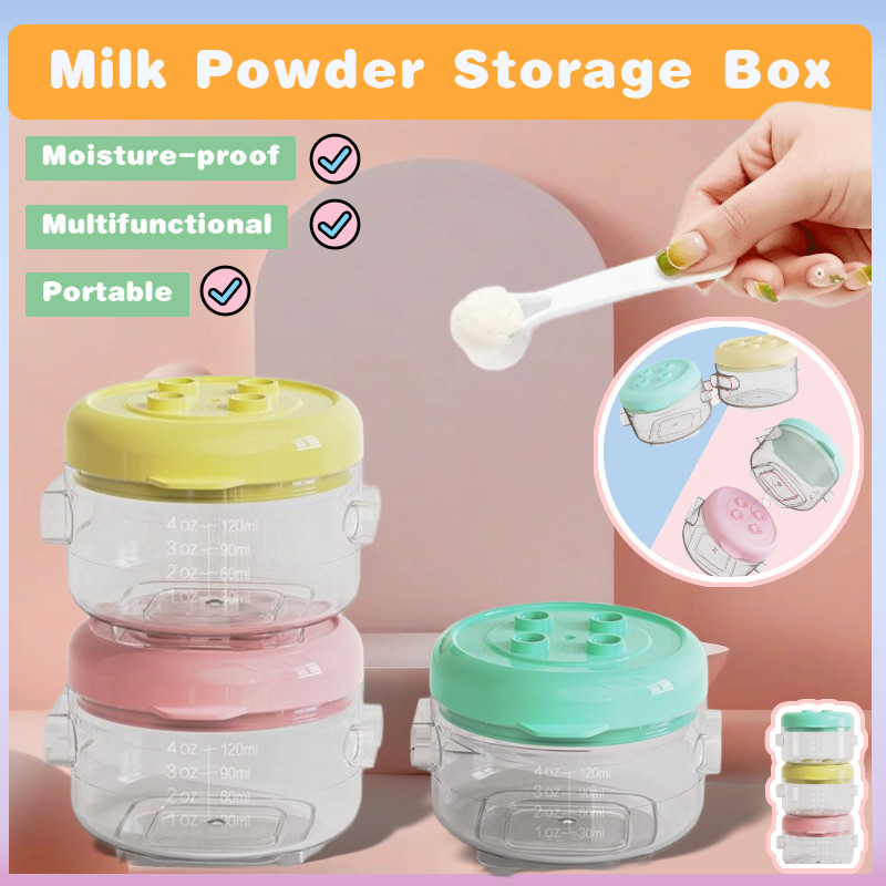 3 Layer Baby Milk Powder Storage Container Milk Powder Box Container ...