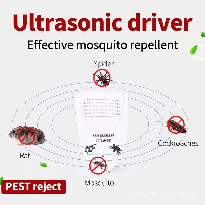 Electronic Pest Reject Ultrasound Mouse Cockroach Repeller Device ...