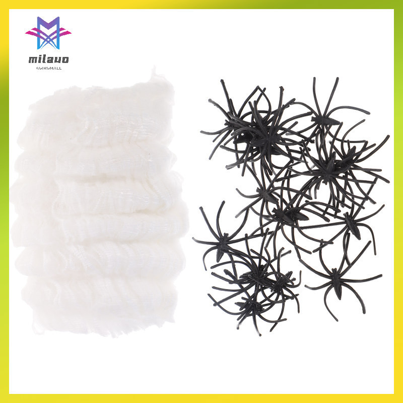 2 Sets Spider Web Fake for Lawn Goblincore Room Decor Webs Props ...