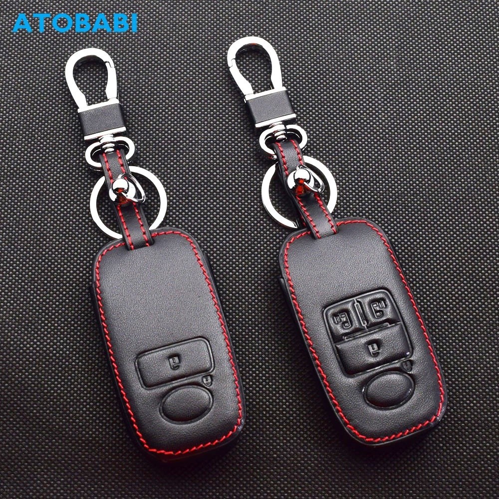 RR+`ATOBABI Leather Car Key Cases For Daihatsu Rocky Tanto Toyota Raize ...