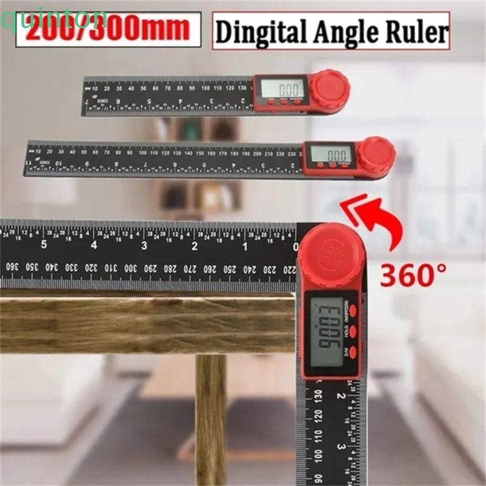 QUINTON Digital Angle Meter, Inclinometer 200/300mm Digital Angle Ruler ...