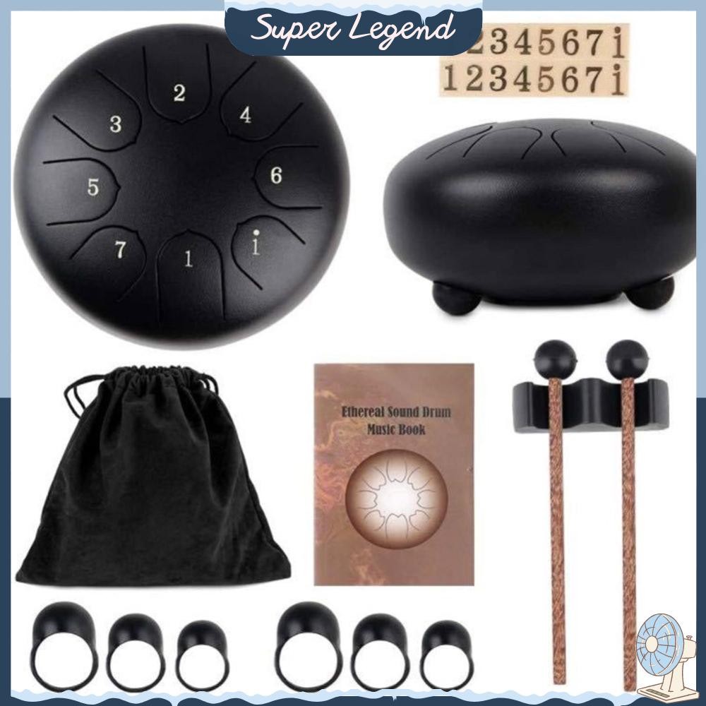 6 inch 11 Ethereal Drum Steel Tongue Drum Mini Hand Drums Tank Drum ...