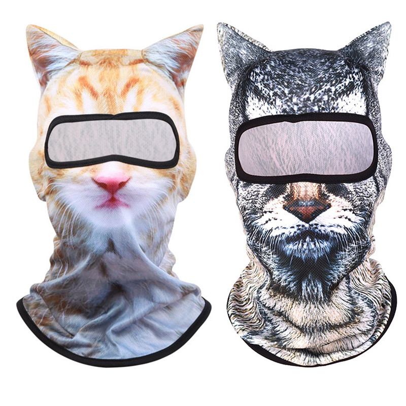 3D Cat Ski Balaclava Sheisty Face Mask With Ears For Bar,Music ...
