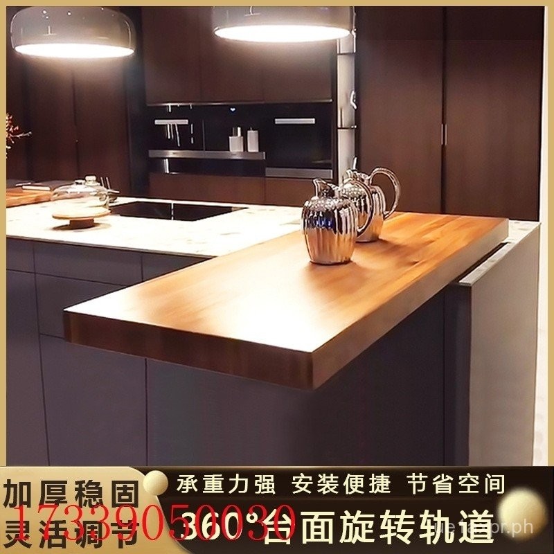 Open Kitchen Dining Table Bar Counter Pull-Out Top Sliding ...