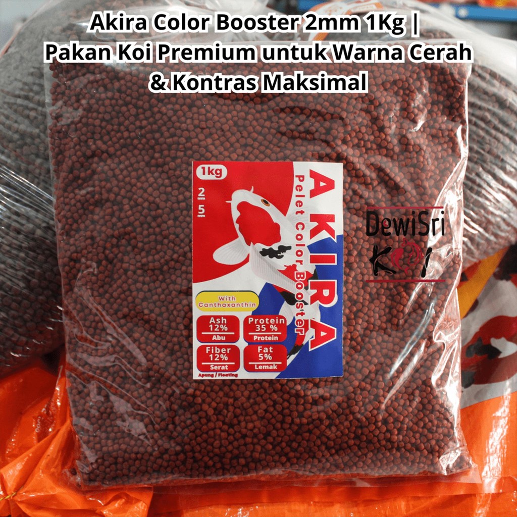 Akira Color Booster 2mm 1Kg | Premium Koi Food for Bright Colors ...