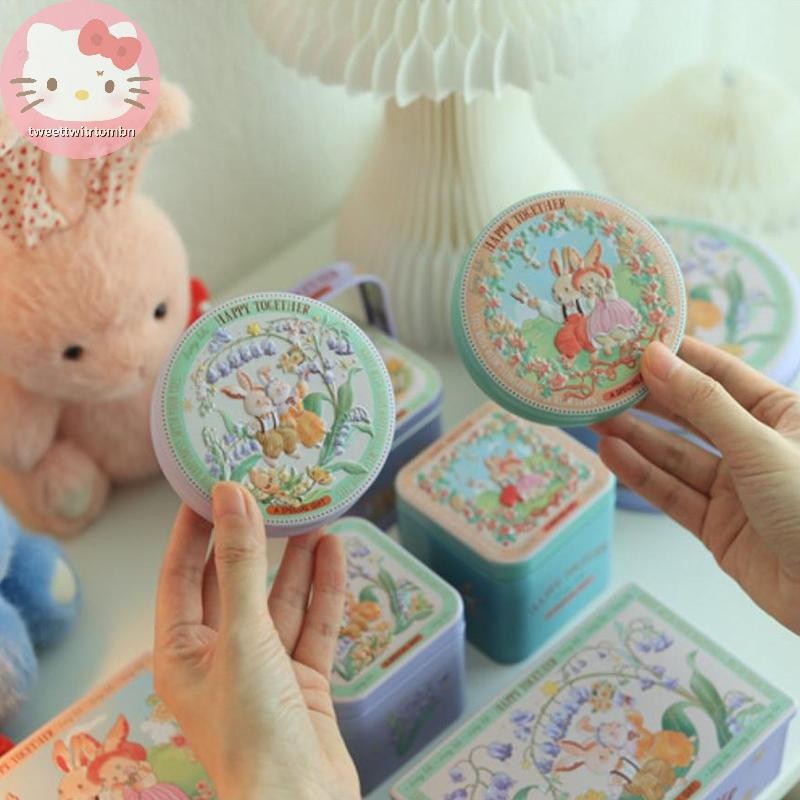 tweettwitombn Small Jellycat Cartoon Bonnie Rabbit Drum Shaped Can ...