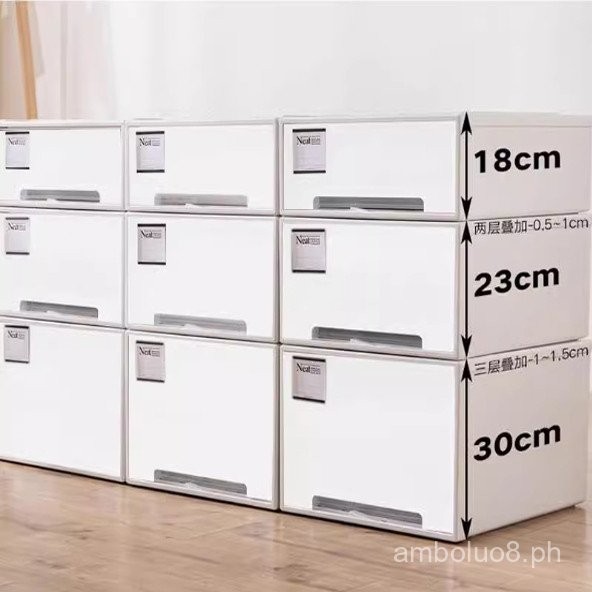 Japanese MUJI Drawer Storage Box Plastic Household Clothes Storage Box ...