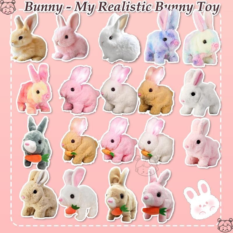 Bunny - My Realistic Bunny Toy for Kids Stuffed Animals Hopping Robotic ...