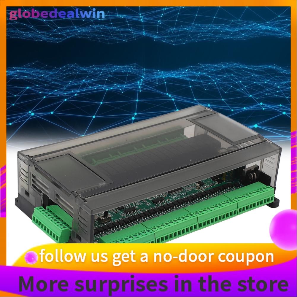 Globedealwin PLC Control Board FX3U 56MR Logic Controller Module DC24V ...