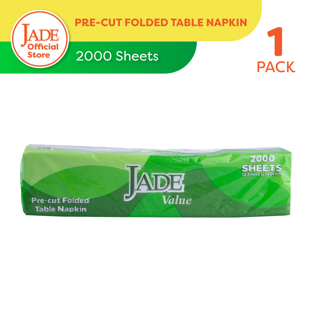 Jade Value Table Napkin Pre-Cut Folded 2000-sheets | Shopee Philippines