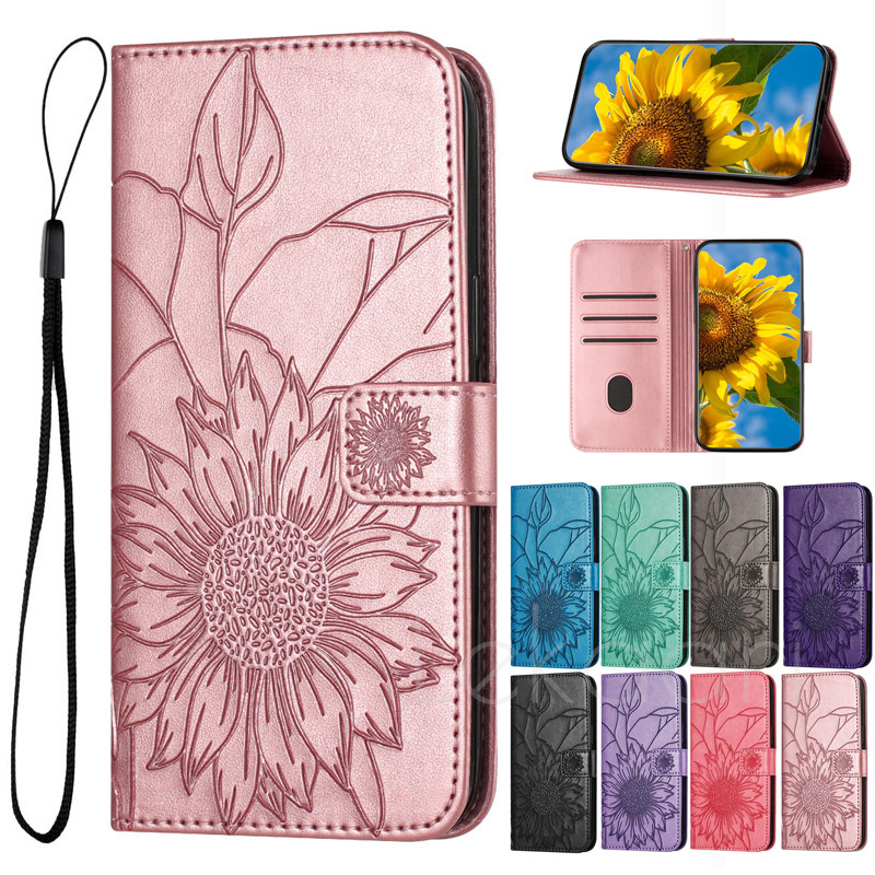 3D Embossing Flip Case for itel A24 A18 A17 A23 A16 A05s A04 A27 P40 ...