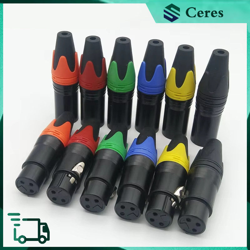 3 Pin Connector Color Choices Mic Connectors Set Professional ...