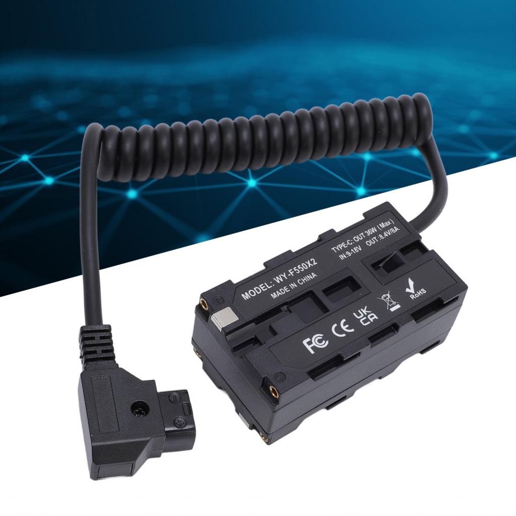 【2025 Ready&COD】D TAP To Double Sided NP F Power Adapter LED Display ...