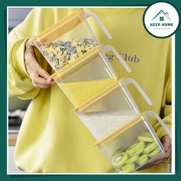 KHOME.PH Kitchen Storage Fridge Organizer with Handle Plastic Food ...