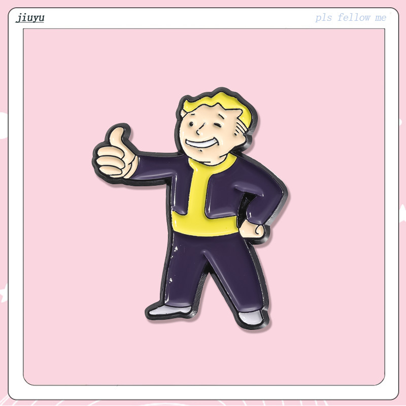 Fallout 4 Game Pins Brooches Classic Fallout Series Character Shelter ...
