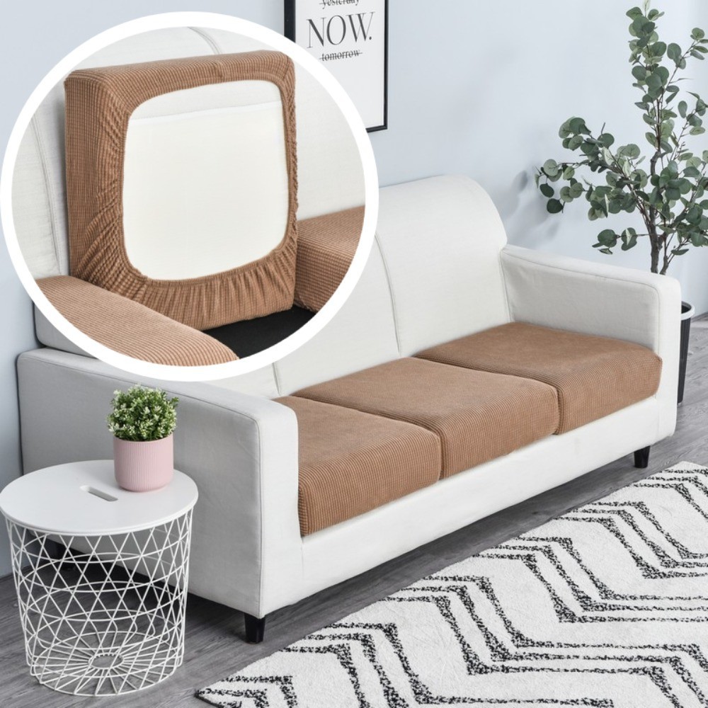 Elastic Sofa Seat Cover 1/2/3 L Shape Stretchable Sofa Foam Cover for ...