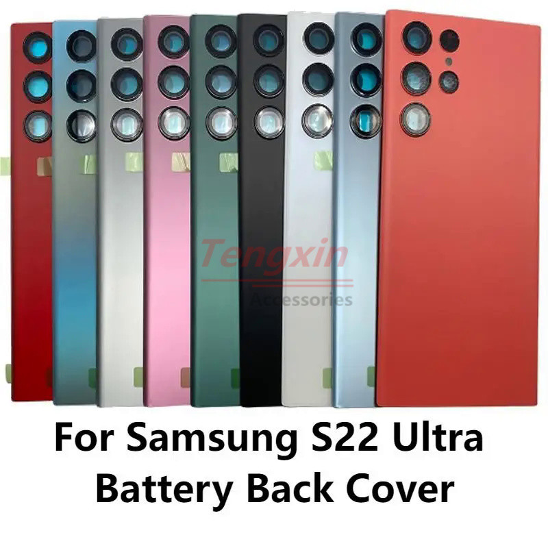 For Samsung S22 Ultra S908B/DS Battery Back Cover Rear Panel With ...