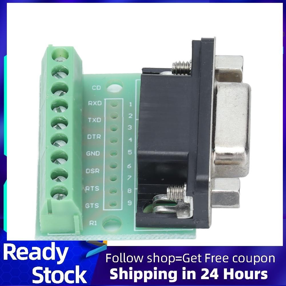 Inspirexshop Terminal Breakout Board 9 Hole Screw Adapter for RS232 ...