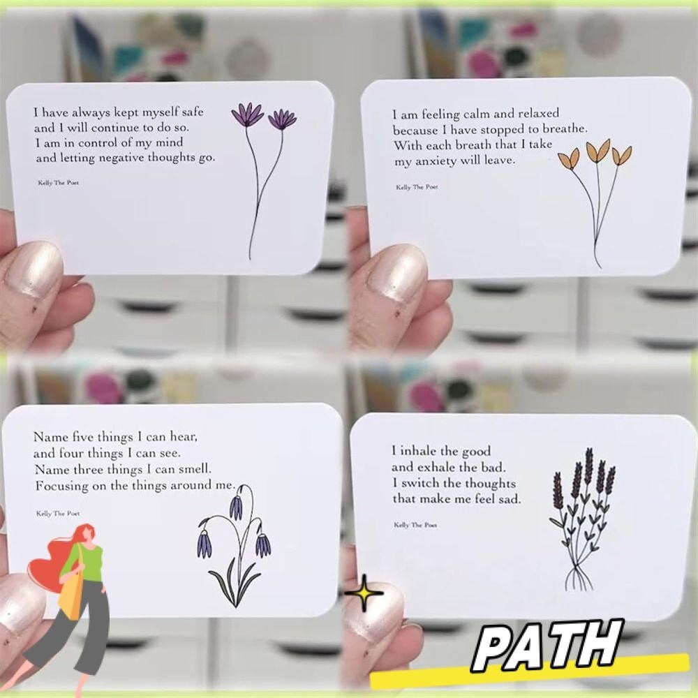 PATH Anxiety Relief Pocket Poems, with Positive Quotes Paper Anxiety ...