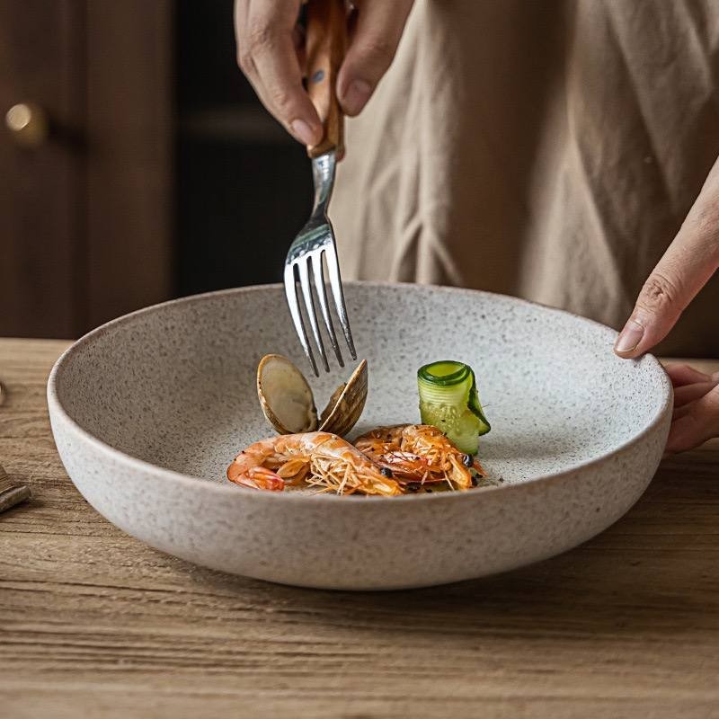 Kitchen Plus Japanese Vintage Ceramic Stoneware Serving Dinner Plate ...