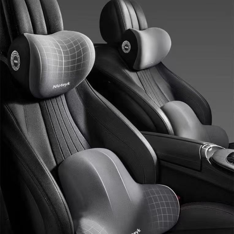 Universal Comfort Car Neck Protection Headrest Solid Color Memory ...