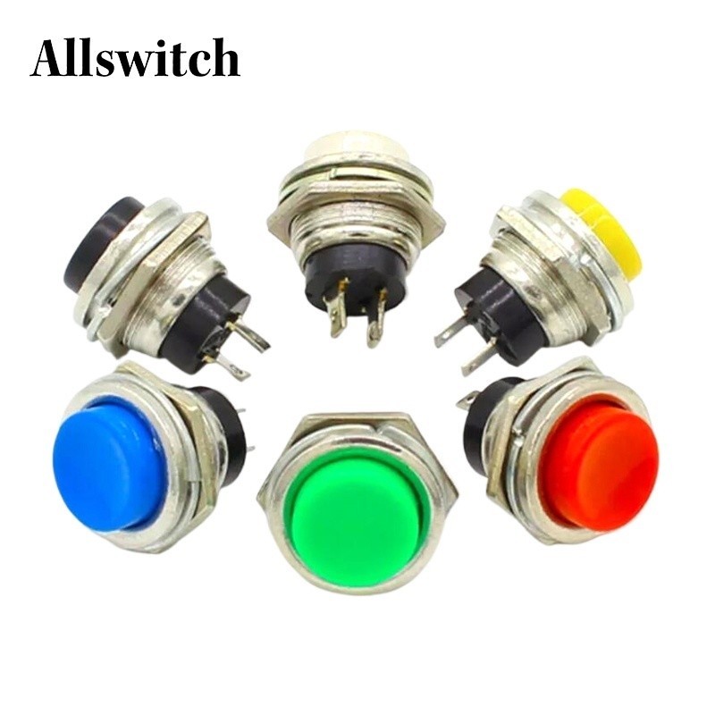 DS-212 Push Button Switch 16mm Momentary Push Button Switch Normally ...