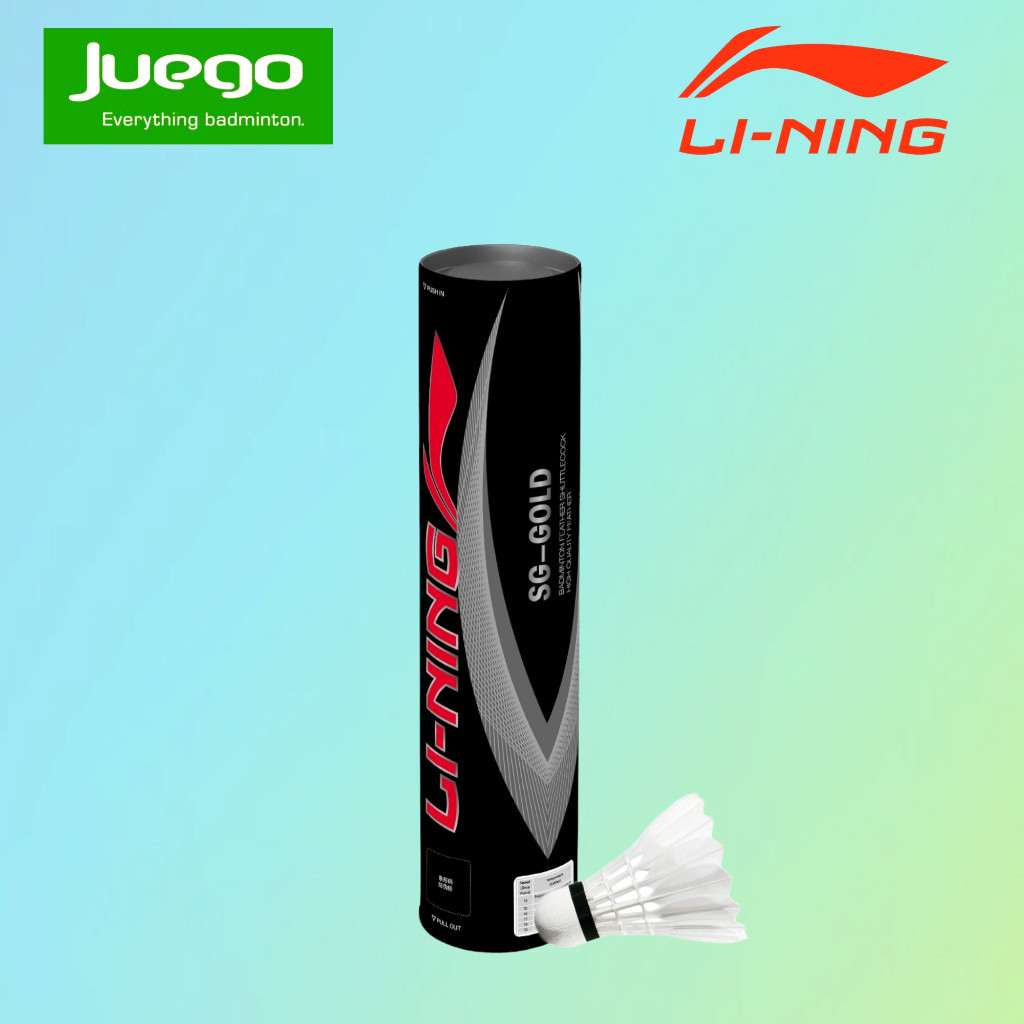 Li-Ning Badminton AYQK 002 3 SG GOLD 12in1 DUCK FEATHER Badminton ...