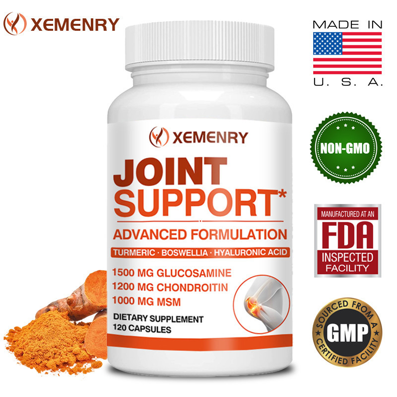 XEMENRY Glucosamine Chondroitin MSM - Joint Support Supplement Curcumin in Joint Health Hands ...