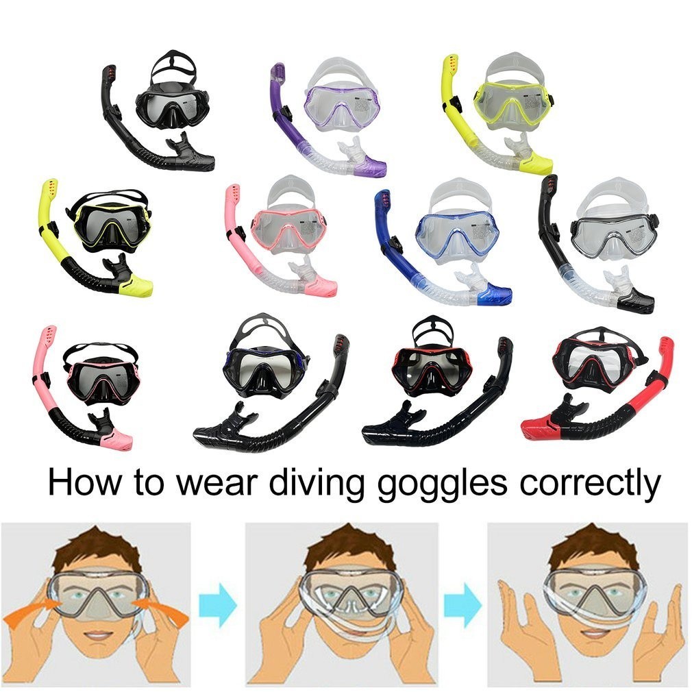 Diving Goggles Tempered Glass Snorkeling Goggles Scuba Diving Googles ...