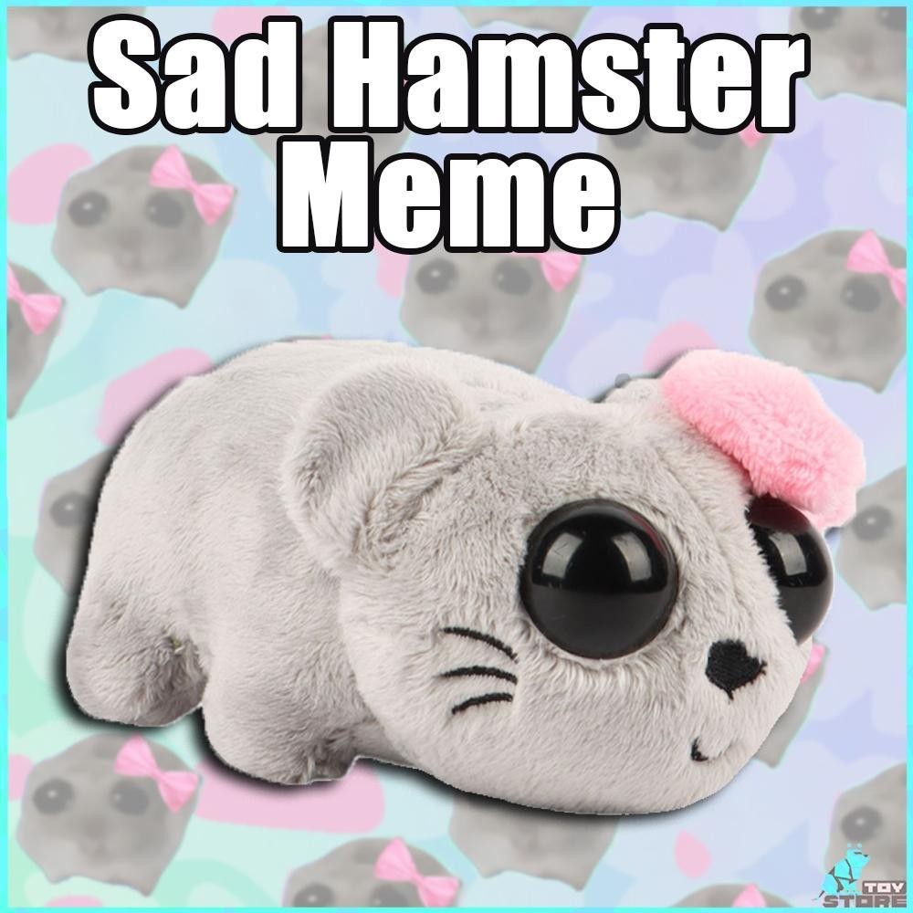 Sad Hamster meme Plush Toy Cute Mouse Doll 15cm paca3ph | Shopee ...