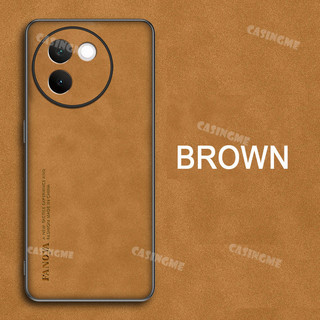 Vivo V30e 5G 2024 Leather Texture Phone Case Sheepskin Leather Casing ...