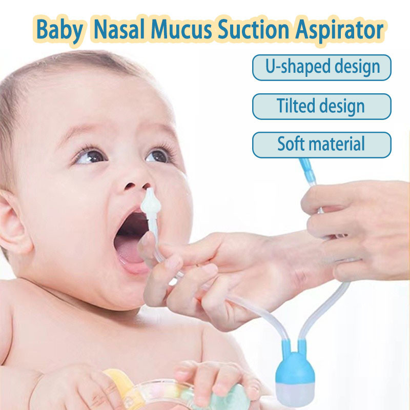 Baby Newborn Nasal Mucus Suction Aspirator Infant Nose Cleaner Snot ...