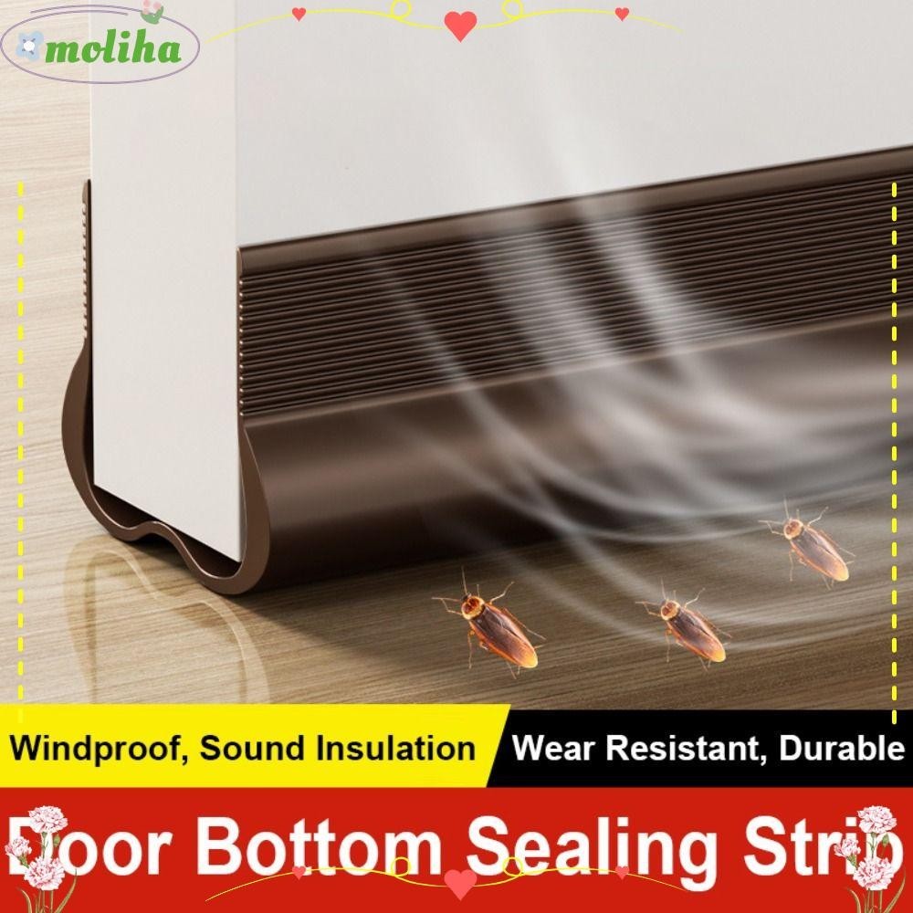 MOLIHA Door Bottom Sealing Strip, Soundproof Self-adhesive Draught ...